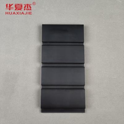 China Customizable Craft Room Storage Black High Glossy PVC Slatwall Panels For Home Interior for sale