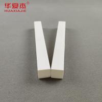 China Rectangle Customized Length Pvc Trim Mould For Indoor Environments In White for sale