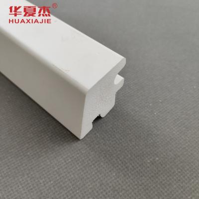 China Recyclable 1-5/16'' Width x1-3/8'' height white PVC Window Sill Nosing pvc moldings indoor decoration for sale