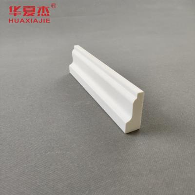 China Durable pvc skirting waterproof shingle mould white vinyl 12ft pvc moulding indoor decoration for sale