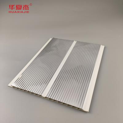 China Customization Wall PVC V-shaped Panels Hot Stamping PVC Wall Panels Indoor Decoration for sale