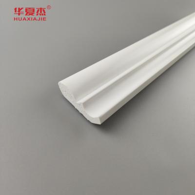 China High Quality 41x10mm Crown Pvc Moulding Waterproof Pvc Profile Indoor Building Decoration for sale