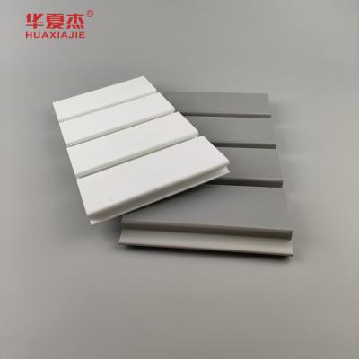 China White PVC Slatwall Panels 4ft 8ft 300mm x 17mm for Garage Storage and Organization for sale