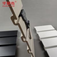 China Smooth Surface PVC Slatwall Panels with Excellent Fire Resistance and waterproof for Garage Walls for sale