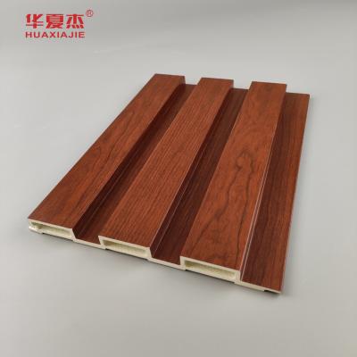 China Modern WPC Fluted Wall Panel with Laminated Surface for Indoor Decoration - Eco-Friendly and Waterproof for sale
