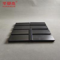 China Smooth Excellent Impact Resistance Pvc Garage Wall Durability PVC Balck Slatwall for sale