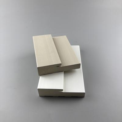 China 115mm PVC Door Jamb - Waterproof WPC Door Frame with White Surface for sale