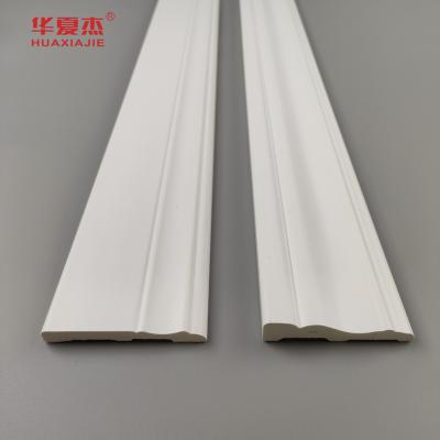 China White pvc baseboard pvc skirting Trim Mould Decoration For Home Decoration for sale