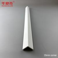 China White Pvc Corner 35mm Pvc Moulding Waterproof and Durable for Indoor Decoration for sale