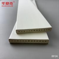 China New Product Explosion PVC Trim Profile 15/32 X 3-1/2 Plank 89x12mm Moulding White Design Durable Eco-Friendly for sale