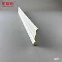 China White Pvc Skirting Board Pvc Moulding  Base Board Colonial Casing Indoor Decoration for sale