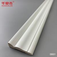 China White Pvc Skirting Board Pvc Moulding  Base Board Colonial Casing Indoor Decoration for sale