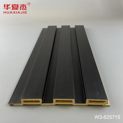 China Fluted Design Waterproof WPC Wall Panel with Customized Length for Modern Decoration for sale