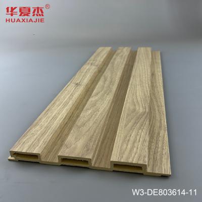 China Waterproof WPC Fluted Wall Panel with Flat Surface for Easy Installation and Interior Decoration for sale