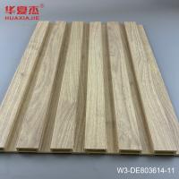 China Waterproof WPC Fluted Wall Panel with Flat Surface for Easy Installation and Interior Decoration for sale