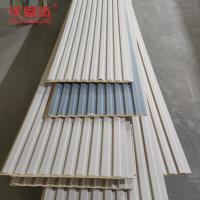 China Laminated WPC Wall Panel Waterproof Ecofriendly PVC Wrapped Surface Suitable for Interior Exterior Wall Decoration Needs for sale
