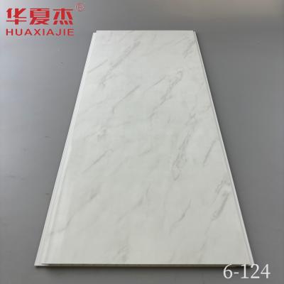 China Modern Waterproof Marble Design PVC Wall Panel for Indoor and Hotel Decoration with Custom Length for sale