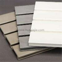 China Antiseptic PVC Slatwall Panels with Smooth Surface and Excellent Fire Resistance for Hygienic Retail Displays for sale
