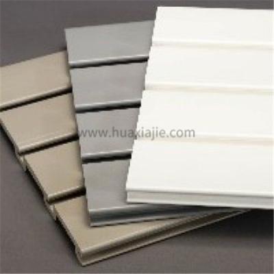 China Antiseptic PVC Slatwall Panels with Smooth Surface and Excellent Fire Resistance for Hygienic Retail Displays for sale