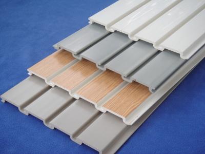 China Smooth Surface Waterproof PVC Slatwall Panels with Easy Installation for Garage and Retail Displays for sale