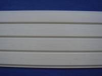 China Plastic PVC Slatwall Panels / White Slatted Wall Panels For Basement Storage for sale
