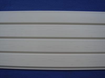 China Plastic PVC Slatwall Panels / White Slatted Wall Panels For Basement Storage for sale