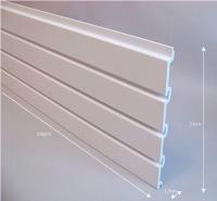 China White Plastic Slat Garage Wall Panels Storage With Slat Wall Hooks for sale