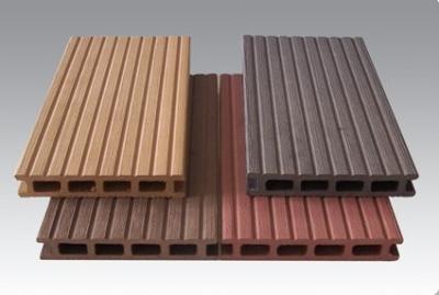 China Wood Plastic Composite Outside Round And Square Circular Hollow Wpc Decks for sale
