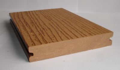 China Flat Solid Plate WPC Composite Decking Easy To Install And Maintain for sale
