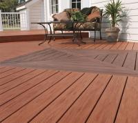 China UV Resistance Wpc Timber Flooring Decks Recyclable For Exterior Garden Decks for sale