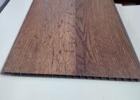 China Wooden Grain Pvc Plastic False Wall Using Laminated Process for sale