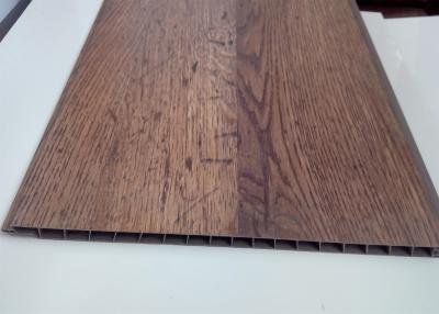 China Wooden Grain Pvc Plastic False Wall Using Laminated Process for sale