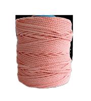 China 3 Strands Macrame Cord Cotton 5mm Natural Rope Twine for DIY Projects Length 0-10000m for sale