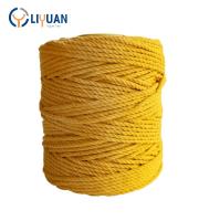 China Macrame Cord 5mm Cotton 3 Strands Rope Twine for Various Applications Length 0-10000m for sale