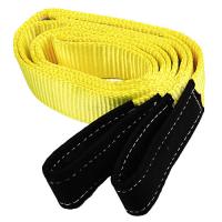China 1-12 Ton Lifting Hoist Sling Tow Strap Cargo Flat Webbing Sling with Custom Logo for sale