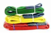 China 1-12 Ton Lifting Hoist Sling Tow Strap Cargo Flat Webbing Sling with Custom Logo for sale