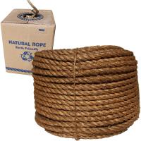 China Length 0-1000m 4mm-60mm 3/4 strands Jute Twisted Cord Sisal Rope with Recyclable Material for sale