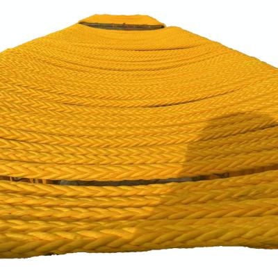 China 12 Strand 6-80mm Orange UHMWPE Rope Braid The Ideal Solution for Heavy-Duty Applications for sale