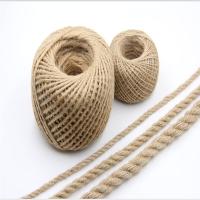 China 4mm-60mm 3/4 Strands Anti-Aging Sisal Fiber Jute Cord Twine Rope for Packaging Decoration for sale