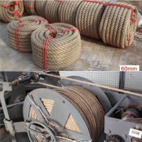 China Manufacturing 220m Length Twisted Manila Hawser Rope Jute Rope Cable with Natural Fiber for sale