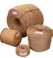China 6mm 8mm 12mm Natural 100% 3/4 Strand Twisted Jute Rope with Length 30/100/200/220m for sale