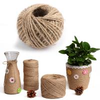 China 6mm 8mm 12mm Natural 100% 3/4 Strand Twisted Jute Rope with Length 30/100/200/220m for sale