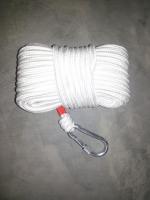 China 6mm Composite Polyester Double Braided Rescue Safety Rope with 20KN Breaking Strength for sale