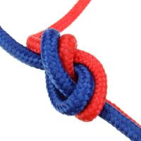 China Safety Rope 8mm Composite Polyester Double Braided Rope with Breaking Strength of 20KN for sale