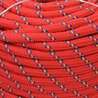 China Sample Free 10-60mm Outdoor Climbing Safety Rope Composite Polyester Double Braided Rope for sale