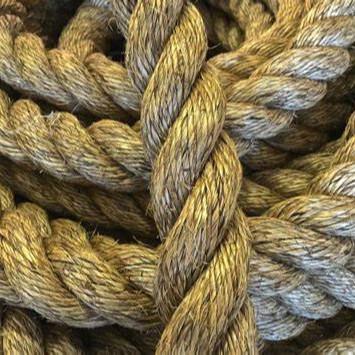 China 10mm 12mm 3 Strand Twisted Jute Rope Made of 100% Natural Fiber for Shandong Customers for sale