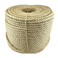 China 10mm 12mm 3 Strand Twisted Jute Rope Made of 100% Natural Fiber for Shandong Customers for sale
