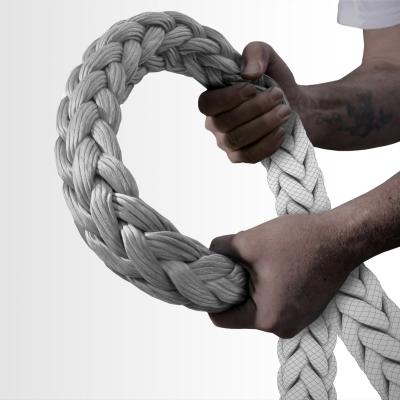 China High Strength 40mm 8/12 Strands Soft Braided Polyamide Nylon Rope with ISO Standard for sale