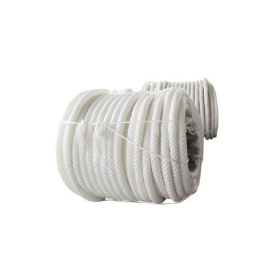 China 4-36mm White Polyester Rope with Red Line Customized to Meet Your Specific Requirements for sale