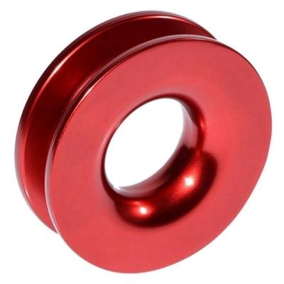 China Custom Logo Accepted Offroad Vehicle Winch Snatch Aluminum Recovery Ring with Soft Shackle for sale